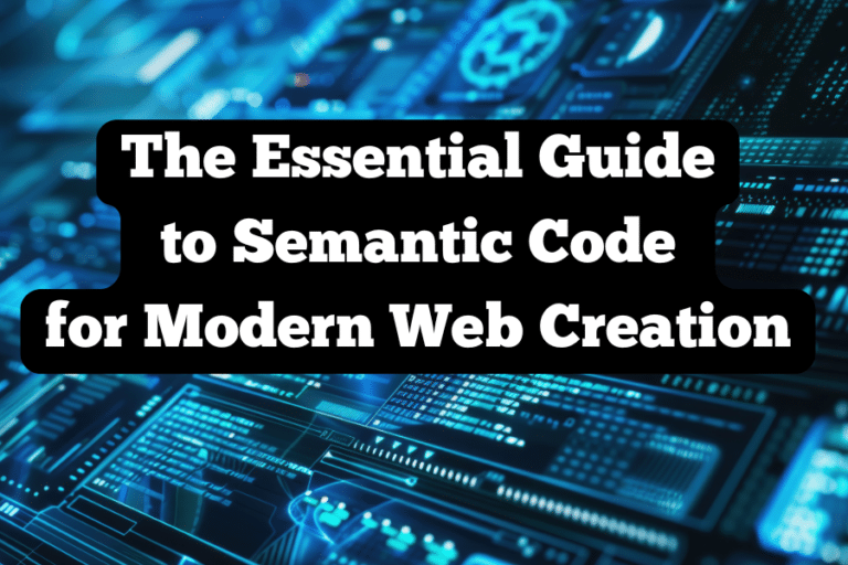 The Essential Guide to Semantic Code for Modern Web Creation